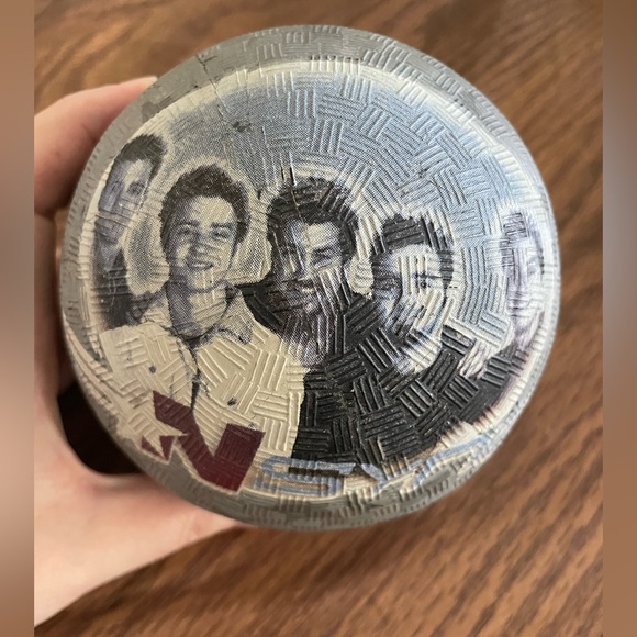 Other | 1998 Nsync Tour Memorabilia Rubber Ball With Group Image | Poshmark